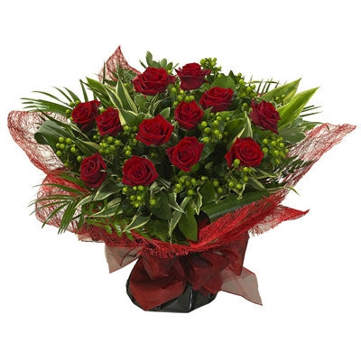 12 Red Roses | Dozen Red Roses Delivery in Dublin Ireland ...